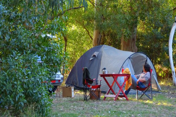 Camping El Rancho. Miramar. Cabañas. Cerca del Mar.